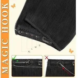Hair | 14 Jet Black Halo Human Hair Extensions 1 Pc 6g Rb4 | Poshmark
